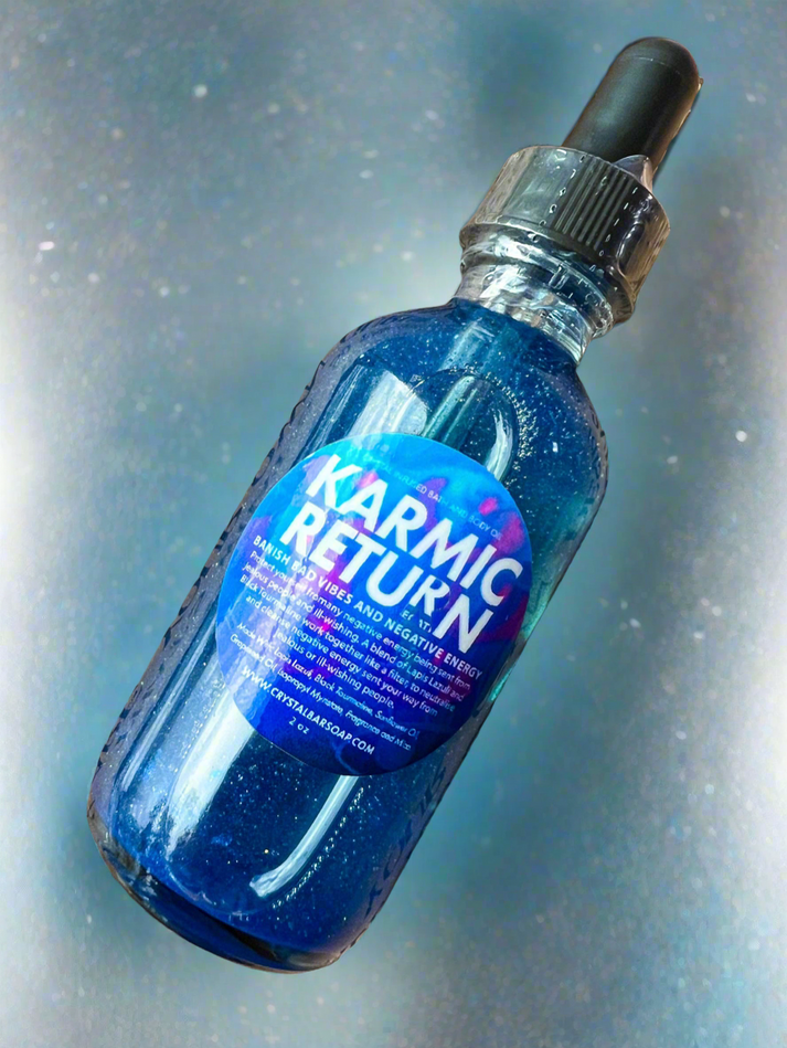 Karmic Return - Bath & Body Oil (Crystal-Infused) – Emberlight Haven
